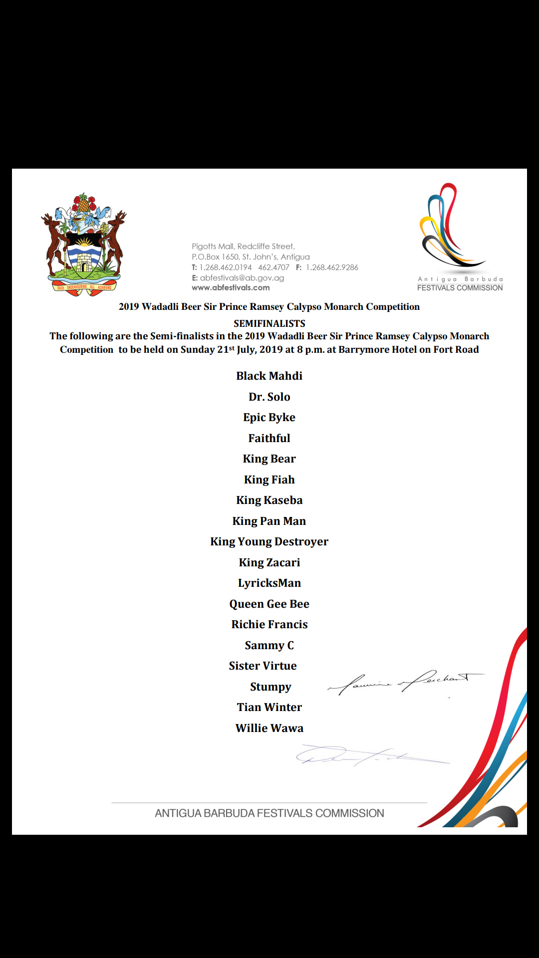 Tian Winter And Others Advance To Calypso Semifinals - Antigua News Room