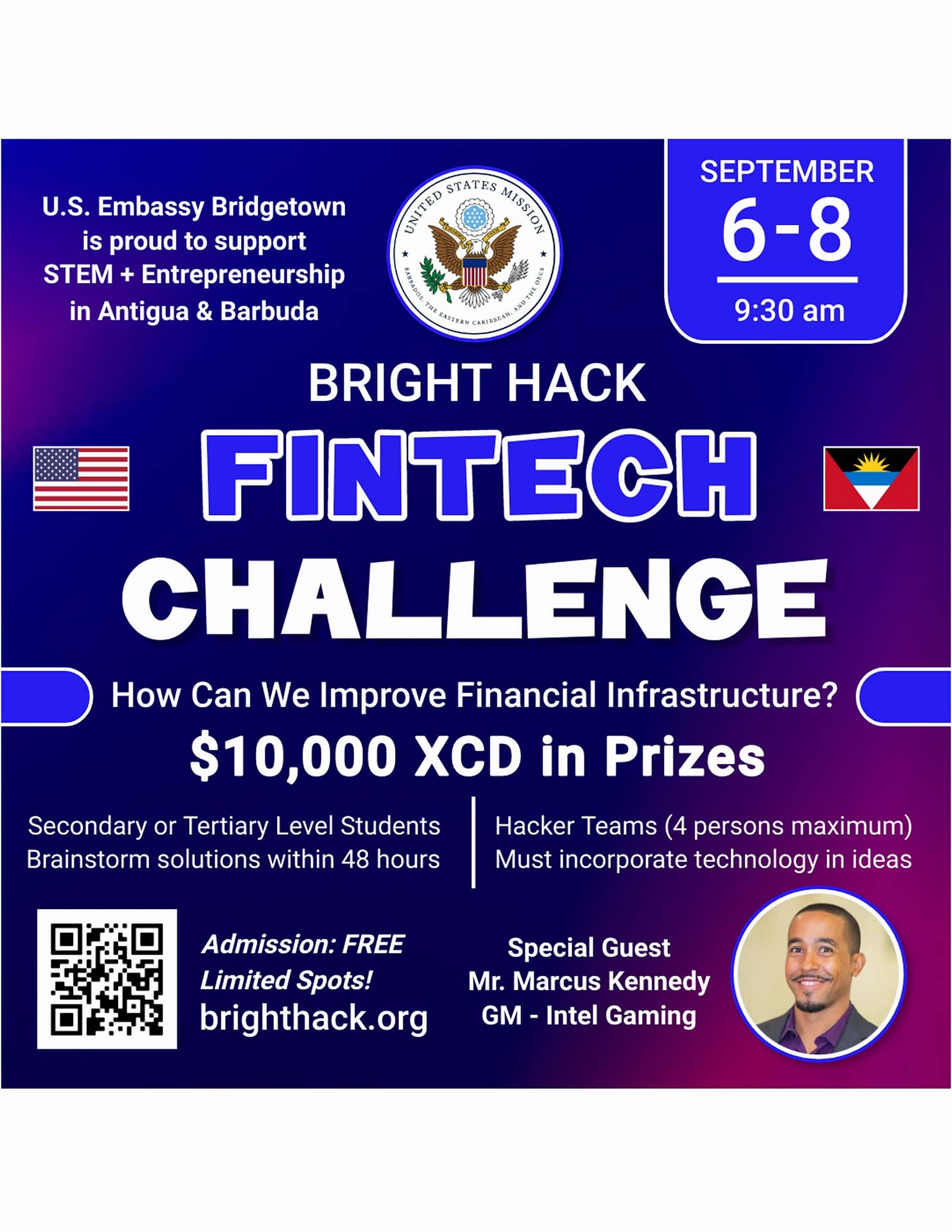 BRIGHT HACK FinTech Challenge Week of Activities (Sep 6 -8) - Antigua ...