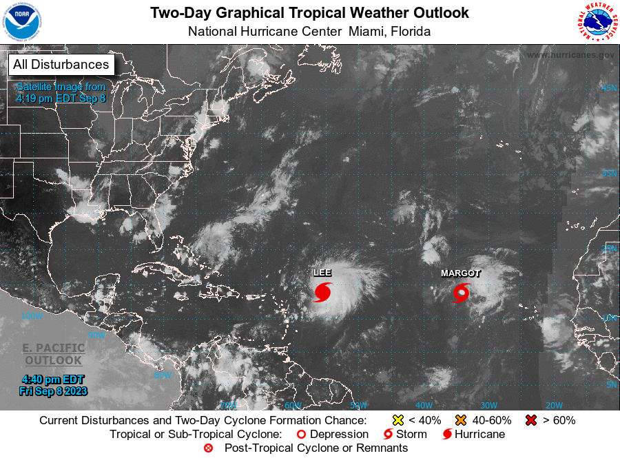 Hurricane Lee and Tropical Storm Margot Continue to Intensify in the ...