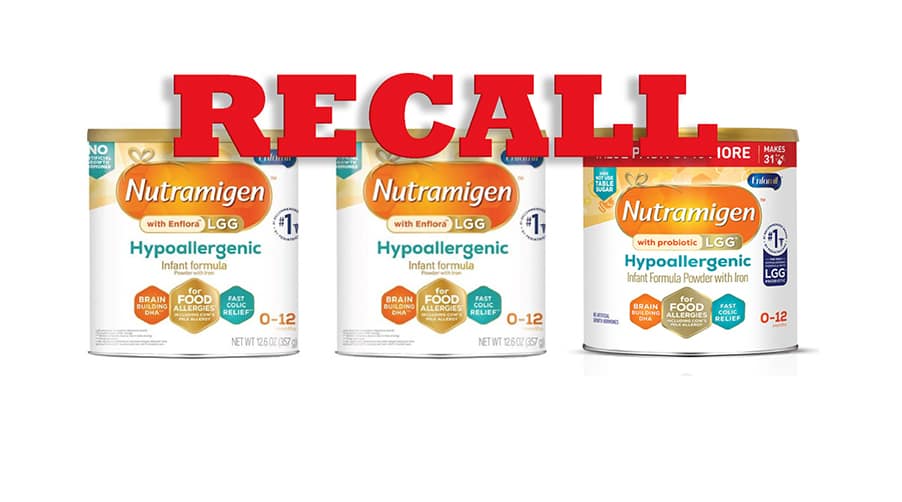 Select Batches of Nutramigen Hypoallergenic Infant Formula Powder ...
