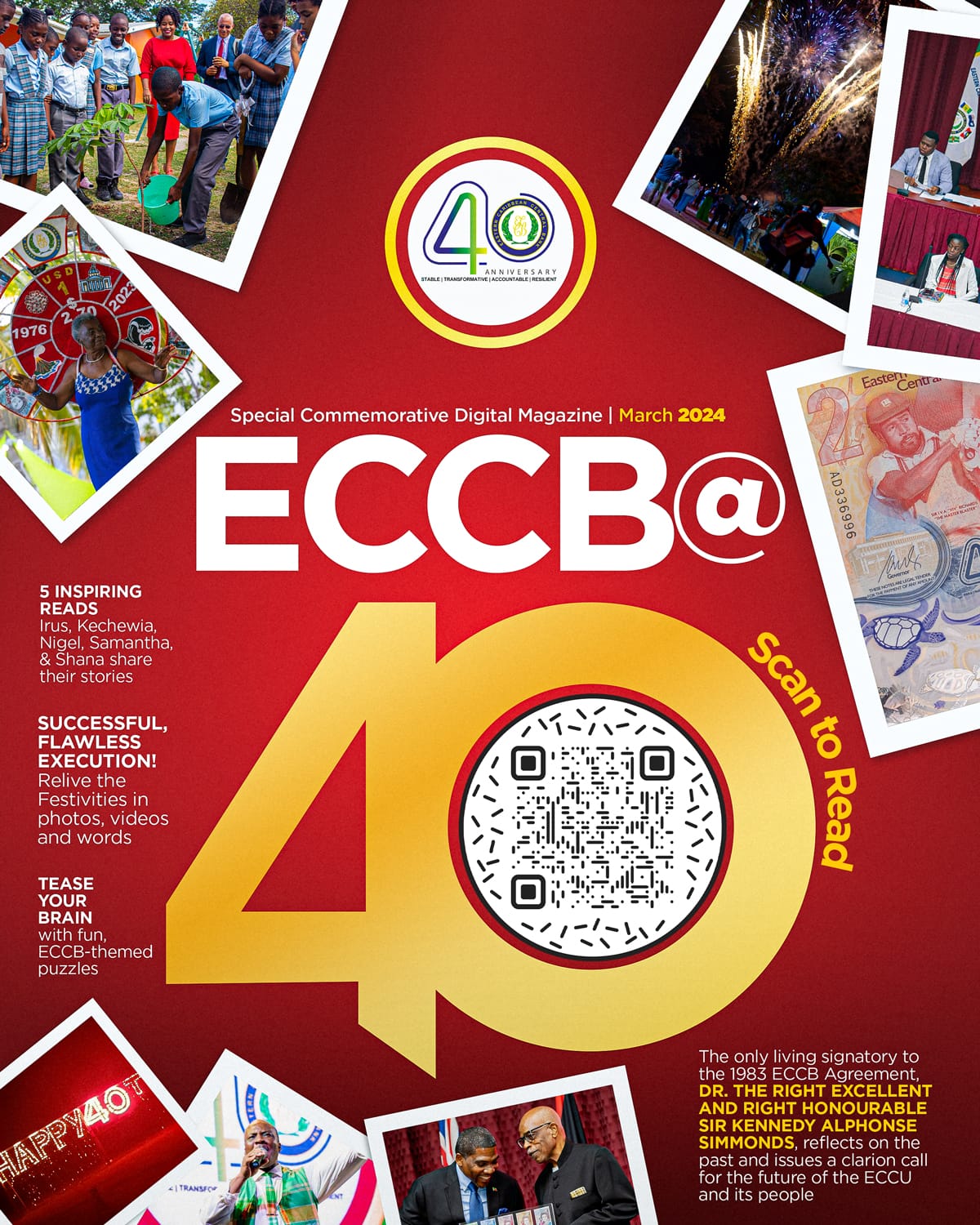 ECCB Launches 40th Anniversary Commemorative Magazine - Antigua News Room