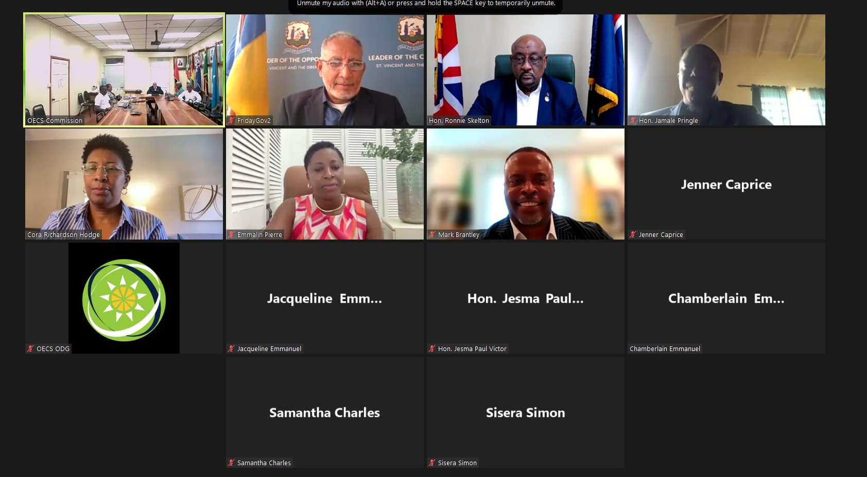 Opposition leader Jamale Pringle attends 3rd OECS Meeting of the ...