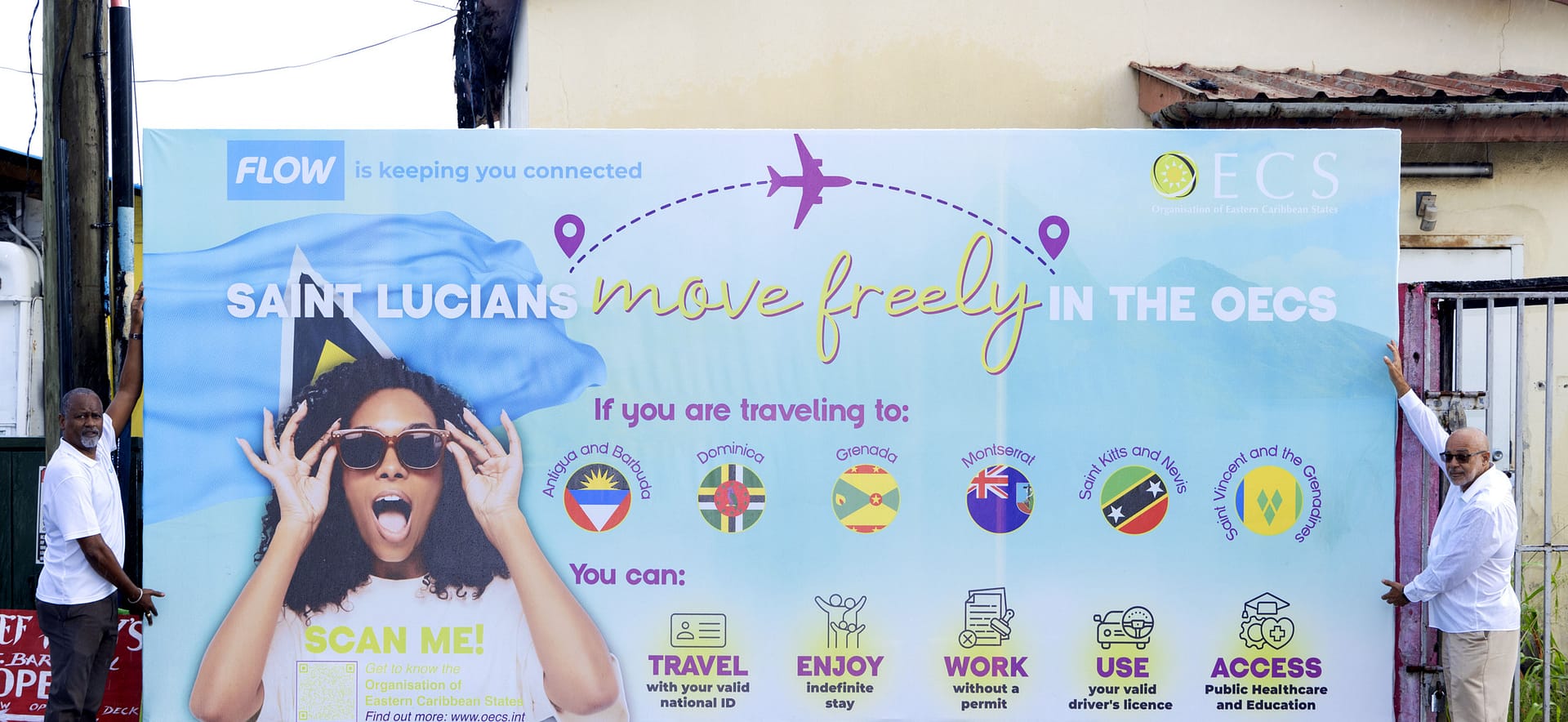 OECS Unveils Billboard Promoting Free Movement of People as Part of ...