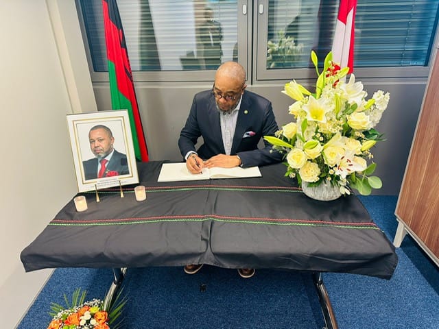Ambassador Signs Book of Condolences for Malawi's Late Vice President ...