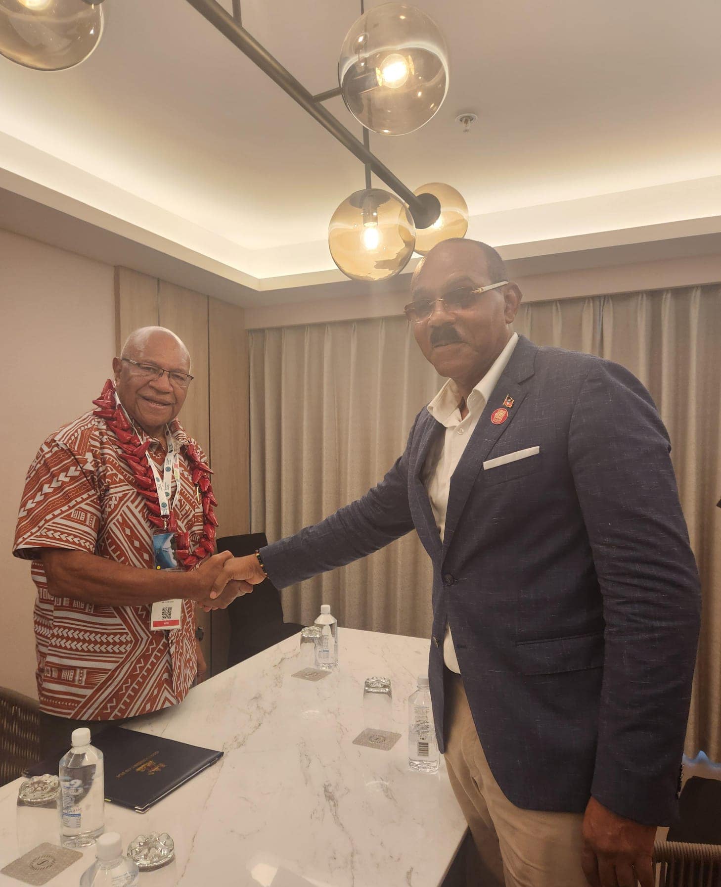 Prime Minister Gaston Browne Holds Key Bilateral Meetings with the Heads of Governments of the ...