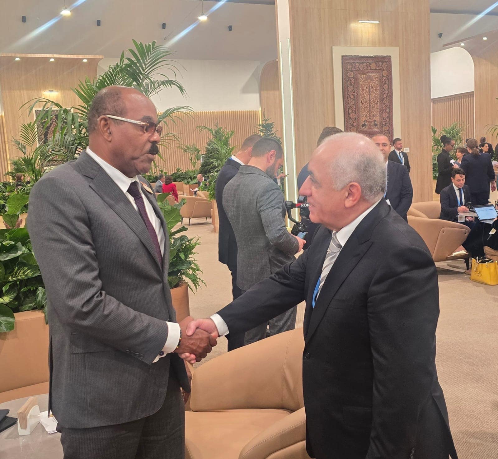 Prime Minister Gaston Browne Meets Prime Minister Ali Asadov of Azerbaijan at COP29 - Antigua ...