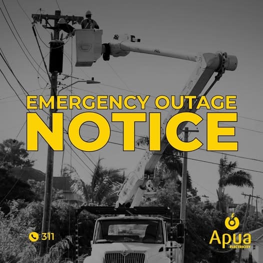 Unplanned Power Outage Affects Friars Hill South Circuit, APUA Crews Working to Restore Service ...