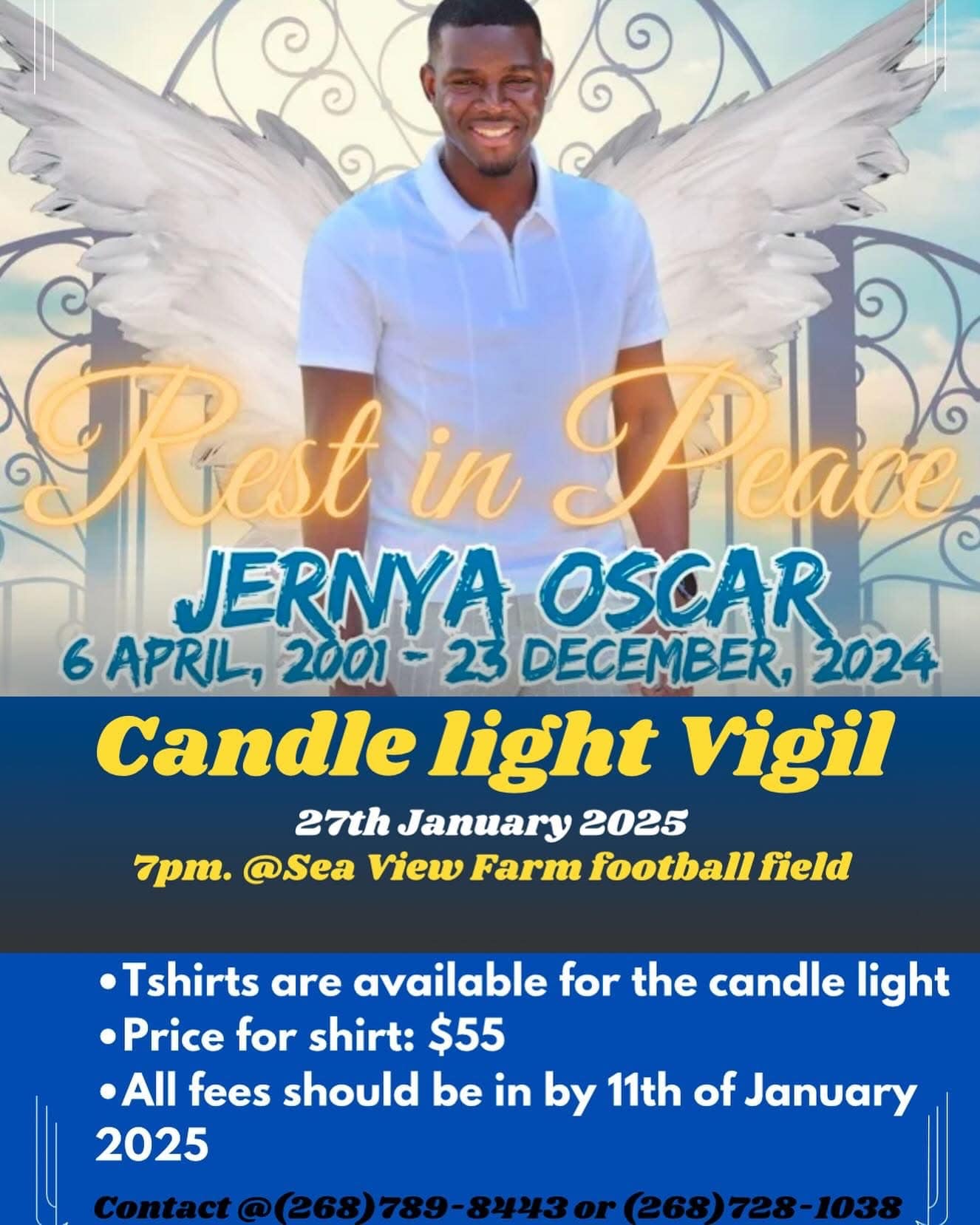 Candlelight Vigil to Honour the Life of Jernya Oscar - Antigua News Room