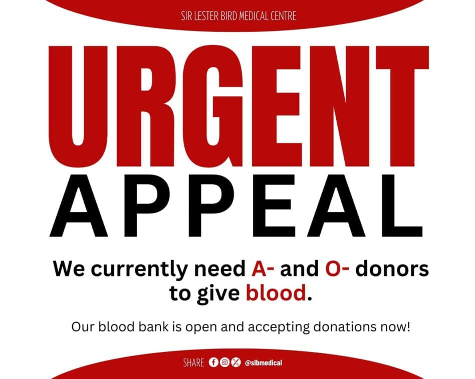 Sir Lester Bird Urges Blood Donation for Lives - Antigua News Room