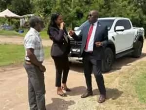 MP E.P. Chet Greene Inspects Roadworks Progress - Antigua News Room