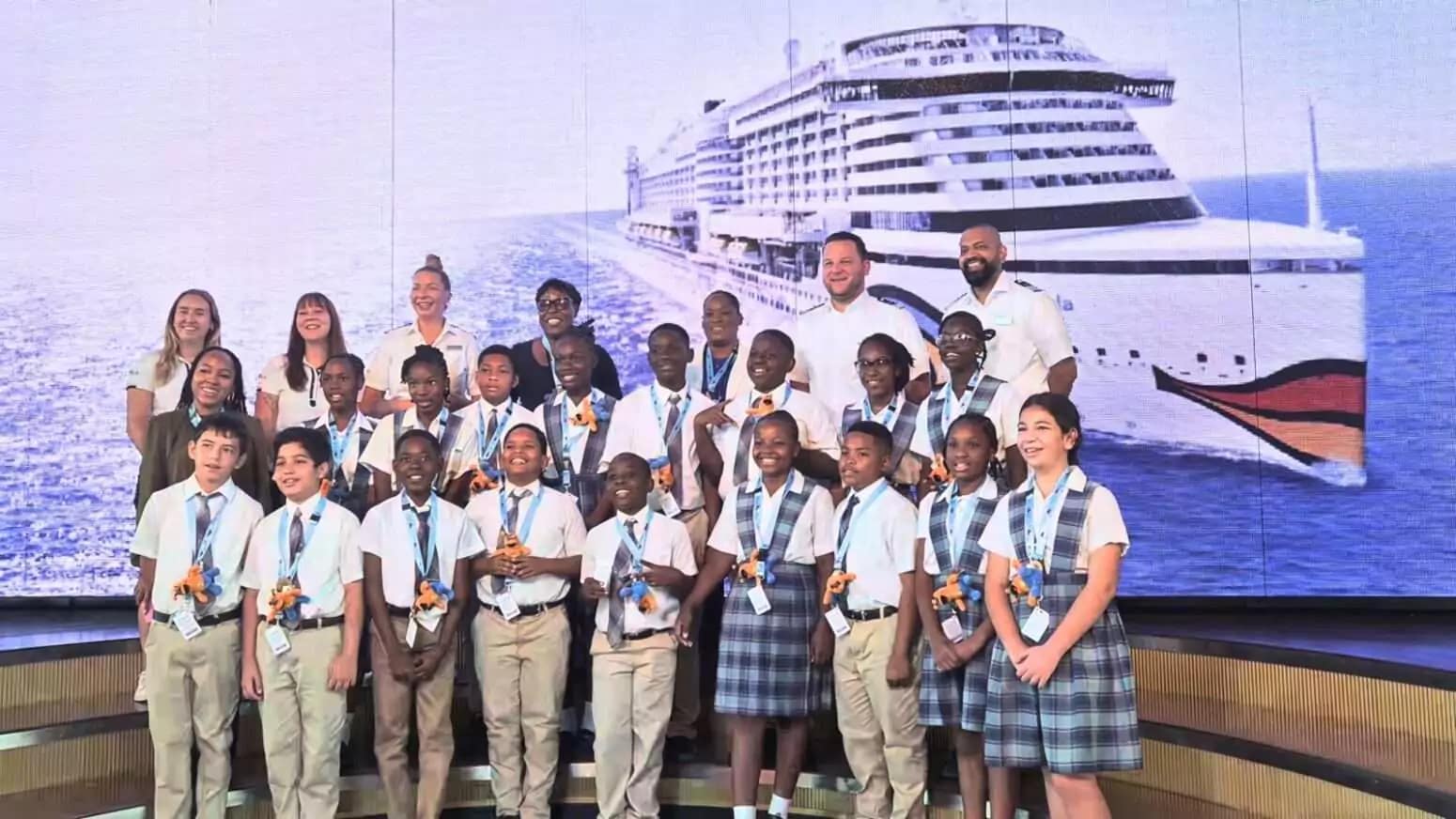 St. John’s Catholic students tour AIDAperla, explore cruise and ...